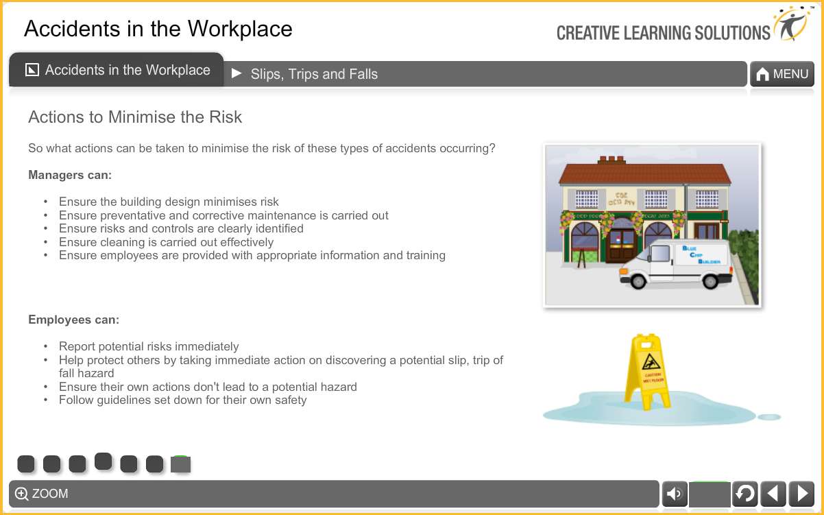 Health and Safety Accidents in the Workplace - E-learning