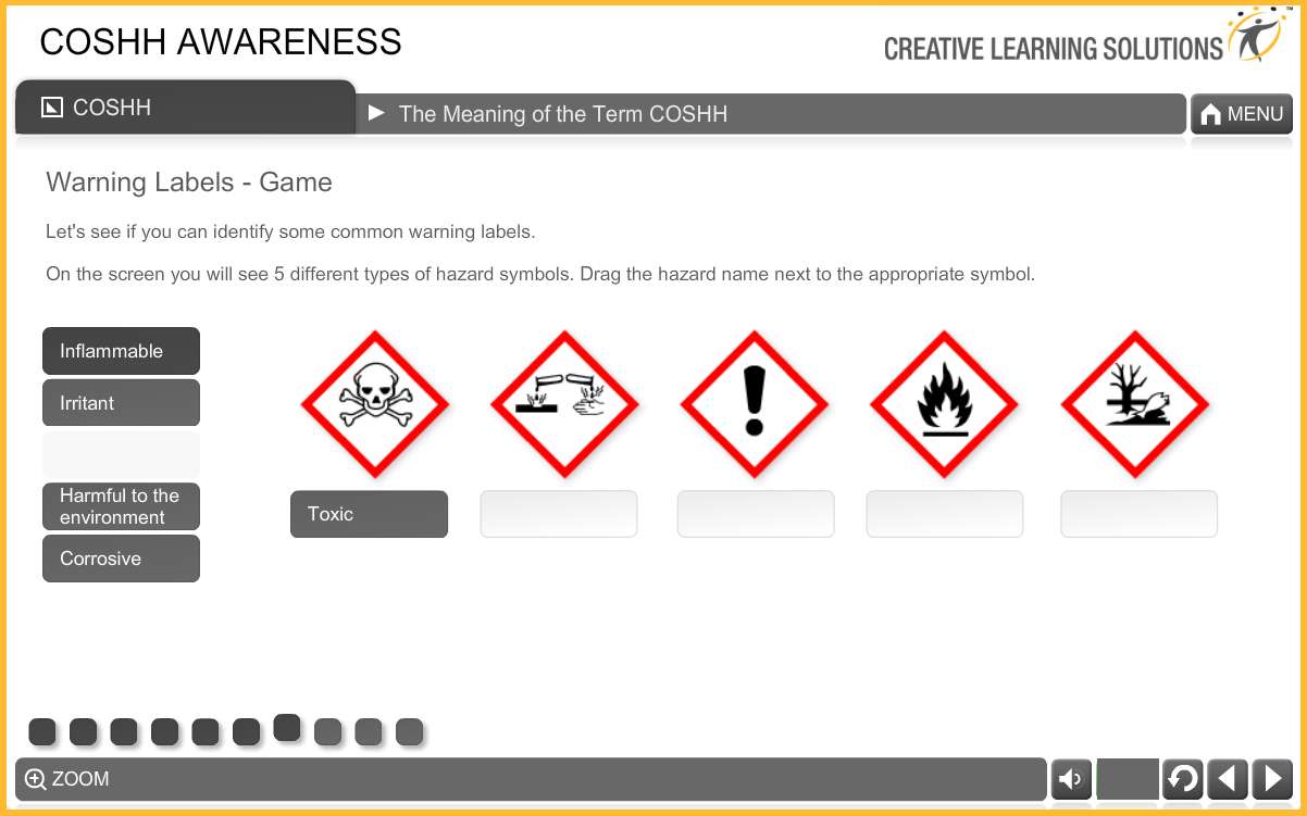 Health and Safety COSHH - Creative Learning Solutions