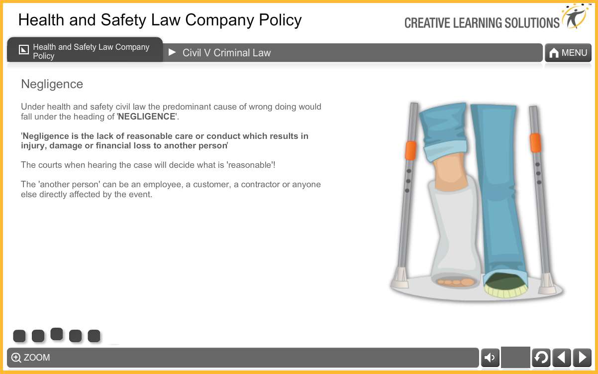 Health and Safety Law - Creative Learning Solutions