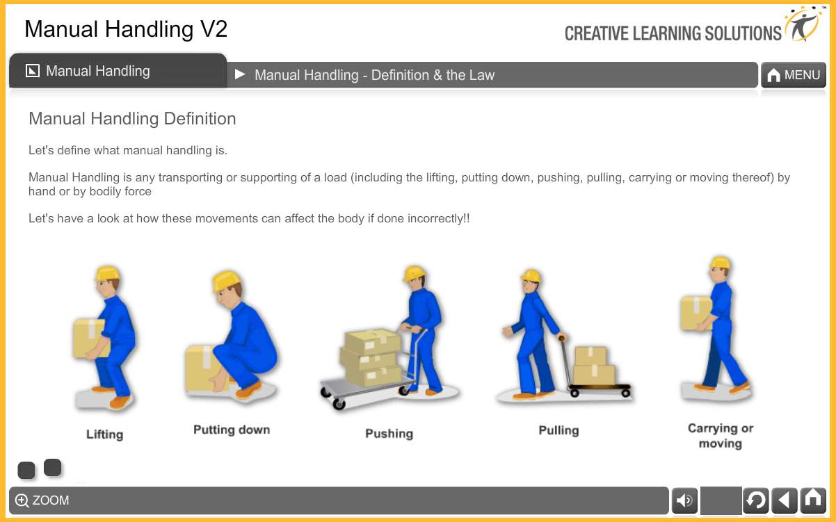Health and Safety Manual Handling - Creative Learning